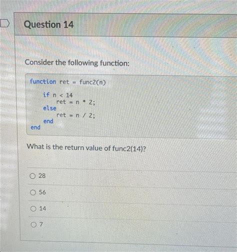 solved d question 14 consider the following function