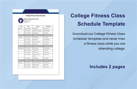 FREE Class Schedule Templates Download In Word Google Docs Excel