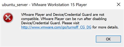 Vmware And Devicecredential Guard Are Not Compatible