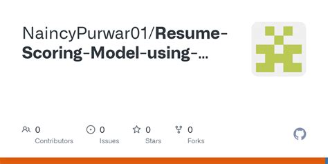 GitHub NaincyPurwar Resume Scoring Model Using Machine Learning