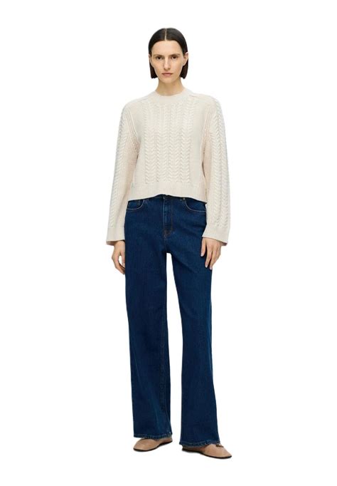 Selected Femme Pullover Birte Rippbündchen Für Damen Fabrikverkauf