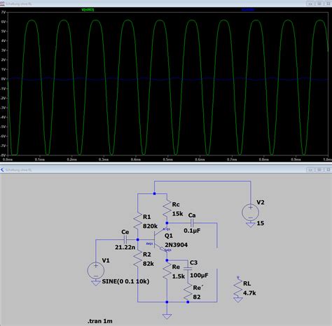 Ltspice Emitter Circuit On A Breadboard Electrical Engineering