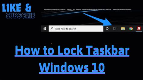 How To Lock Taskbar Windows YouTube