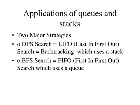 Ppt Applications Of Queues And Stacks Powerpoint Presentation Free