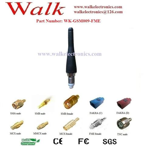 GSM GPRS AMPS Quad Band Antenna WK GSM009 FME FS Walk China Manufacturer Antenna