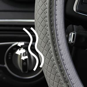 Vargtr Funda De Piel Para Volante De Coche Compatible Universal De