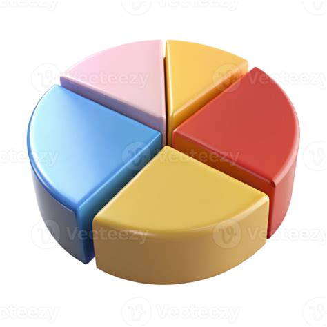 Mesmerizing Nordic Pie Chart Divided Into Four Sections Contrasting Flat Colors Crisp Edges