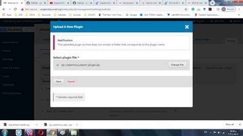 [ojs 3 1 2 0] uploading a new plugin software support pkp community