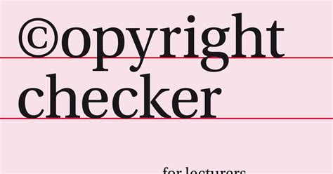 Copyright Checker For Teachers Library Uva University Of Amsterdam