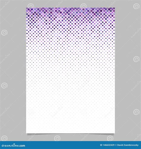 Geometric Diagonal Square Pattern Background Brochure Template Graphic Design Stock Vector