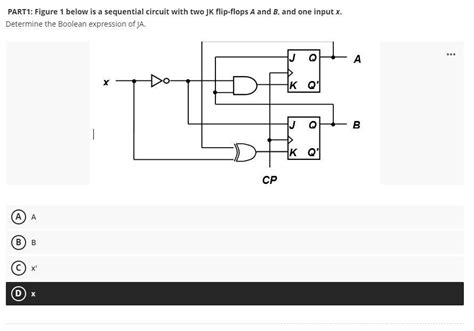 Solved PART Figure Below Is A Sequential Circuit With Chegg