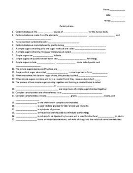 Macromolecules Carbohydrates Powerpoint Notes By Good Vibes Science