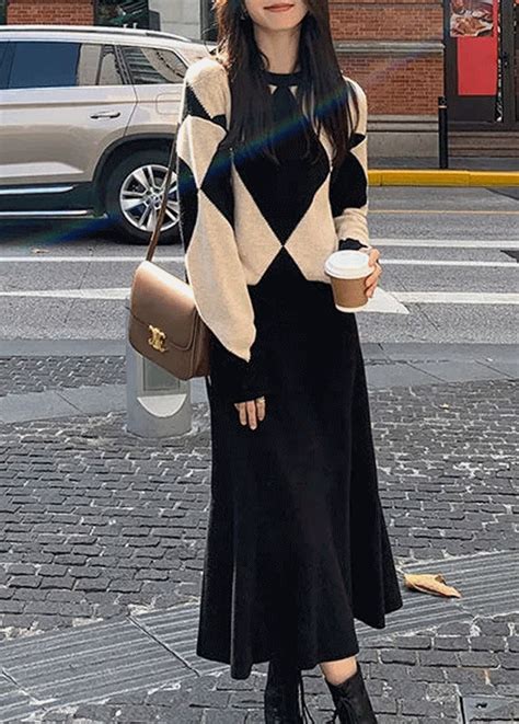 패션 바이 카카오 C21033 뉴빈즈 니트투피스