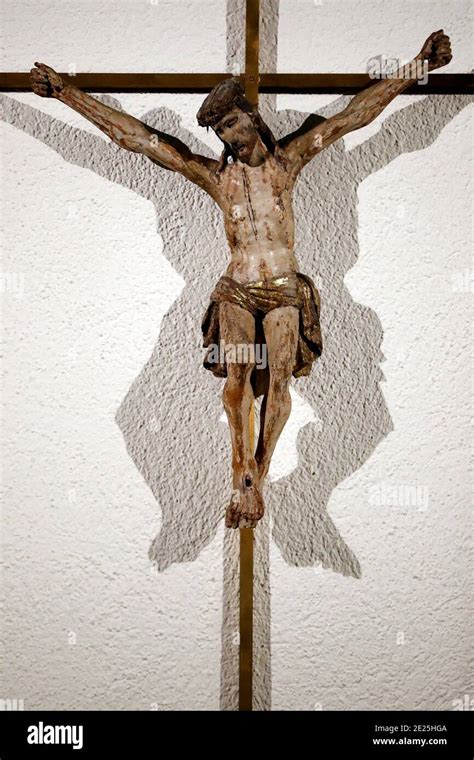 Sainte Therese Church Jesus On The Cross Sculpture The Crucifixion