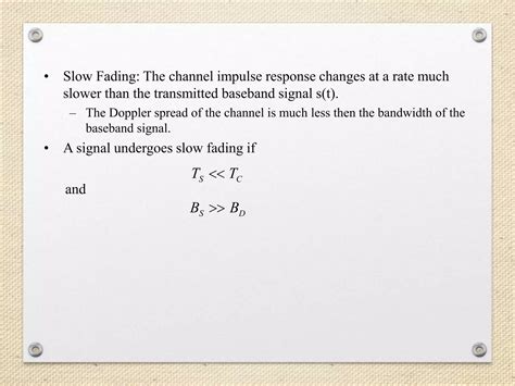 Small Scale Fading And Multipath Ppt