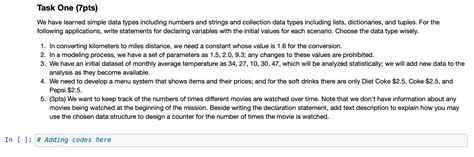 Solved Task One Pts We Have Learned Simple Data Types Chegg
