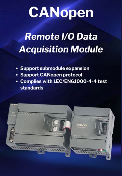 Ca2a Canopen Bus Remote Distributed Io Module Amsamotion
