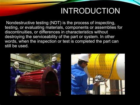 Non Destructive Testing Ppt Pptx Medical Tests Medical Health