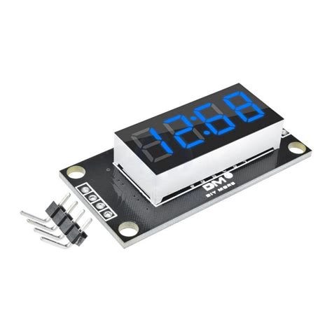 MODULO LED DISPLAY DIY TM DIG RELOJ SEGM LED P AZUL Starware