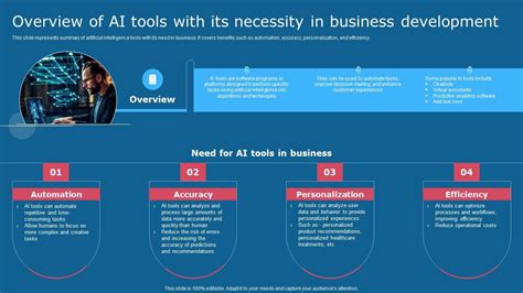 Overview Of AI Tools With Its Necessity In Comprehensive Guide To Use AI SS V PPT Sample