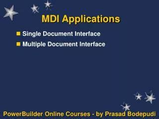 PPT MDI Vs SDI PowerPoint Presentation Free Download ID