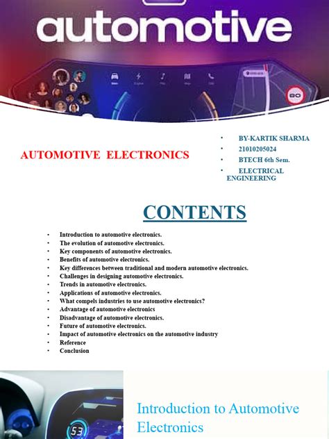 Introduction To Automotive Electronics Download Free Pdf Car