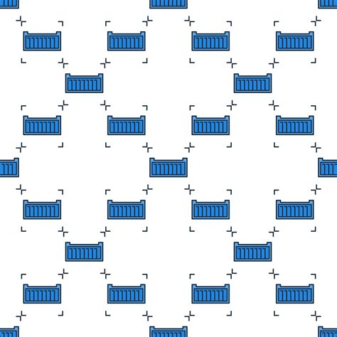 Blue Shipping Container Modern Seamless Pattern 60182385 Vector Art At Vecteezy