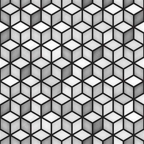 Geometric Pattern Seamless Vector Cube Shape With Rhombus Grid Vector Backdrop Cover Abstract