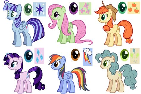 Mane 6 Recolor By Breakf4st On Deviantart