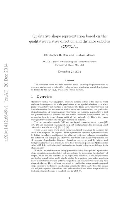 Qualitative Shape Representation Based On The Qualitative Relative