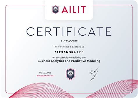 Business Analytics And Predictive Modeling Certification