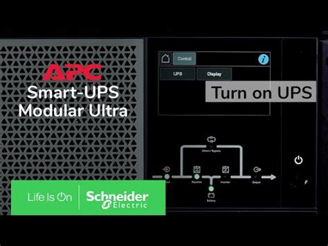 APC Smart UPS Modular Ultra 5 20kW How To Turn On The UPS APC By Schneider Electric