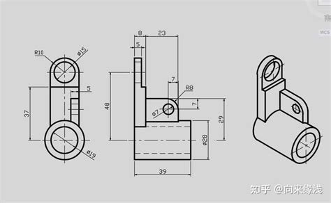 Autocad机械制图、ug和sw练习100例 知乎