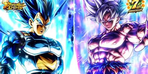 Dragon Ball Legends Goku Ultra Instinct Et Vegeta Blue Évolué Pour