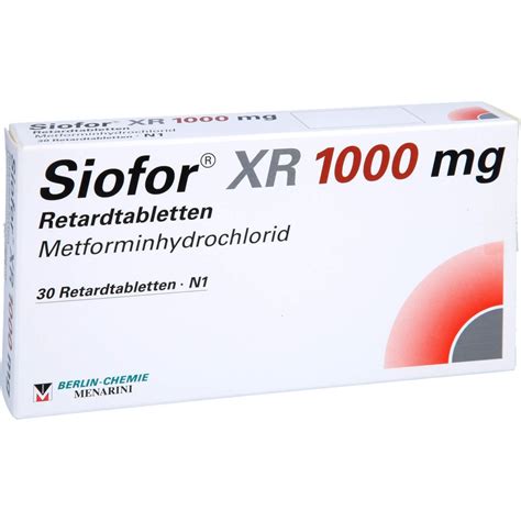 Siofor Xr 1000 Mg Retardtabletten 30 Buc Eumed