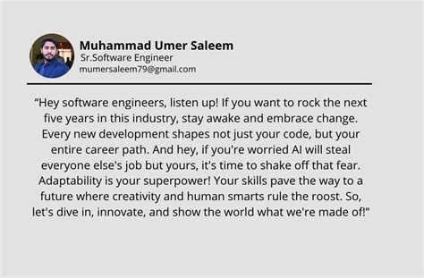 Muhammad Umer Saleem Posted On Linkedin