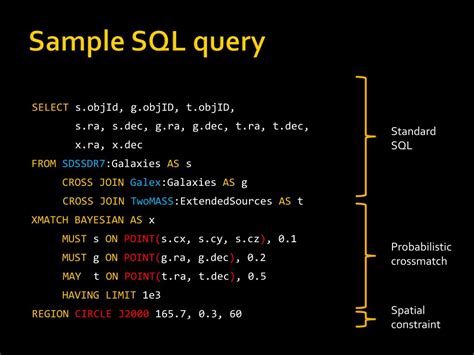 ppt sky query a distributed query engine for astronomy powerpoint