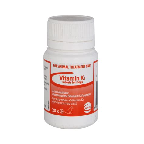 Ceva Dog Vitamin K1 25 Tablets VetShopAustralia