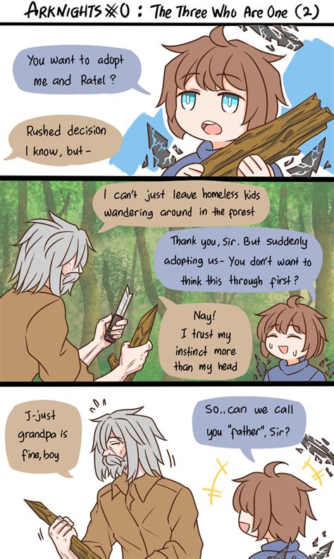 Old Man Sin And Ratel Arknights Drawn By Guin Guin Danbooru