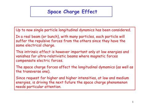 Ppt Space Charge Effect Powerpoint Presentation Free Download Id810736