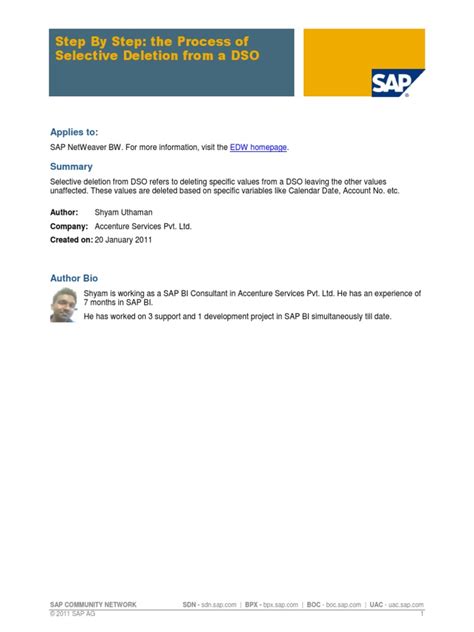 Step By Step The Process Of Selective Deletion From A Dso Pdf