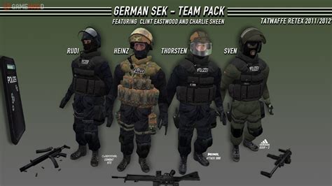 German Sek Team Ct Pack V10 Cs 16 Skins Players Packs