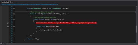 C Thread Contention Using Regexmatches Inside Parallelforeach Loop