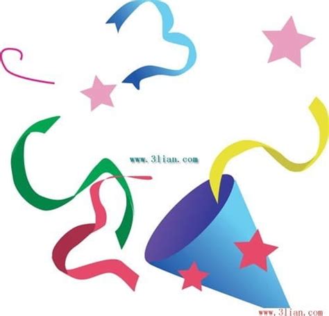 불꽃 놀이 리본 벡터 Ai Uidownload