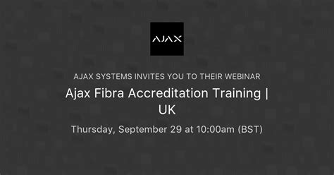 ajax fibra accreditation training uk ajax systems
