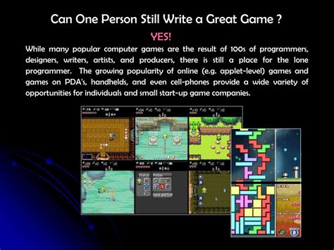 Ppt Lecture 1 Game Programming Introduction Powerpoint Presentation