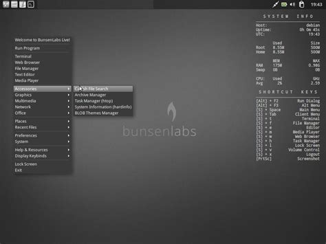 openbox right click for menu bunsenlabs conky 1024x768 wallpaper