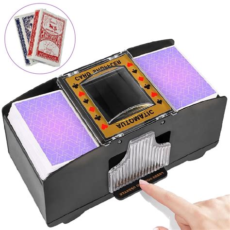 Inctuo 1 2 Decks Automatic Card Shuffler With Battery Operated Electric