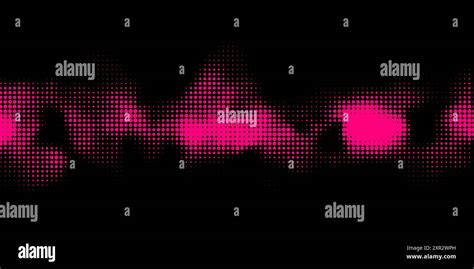 Pink Halftone Background On Black Vector Illustration Stock Vector