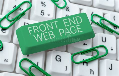 Conceptual Display Front End Web Page Word For Altering Data To